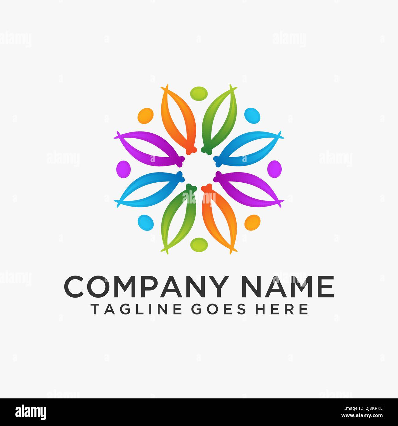 Circular abstract logo design Stock Vector Image & Art - Alamy