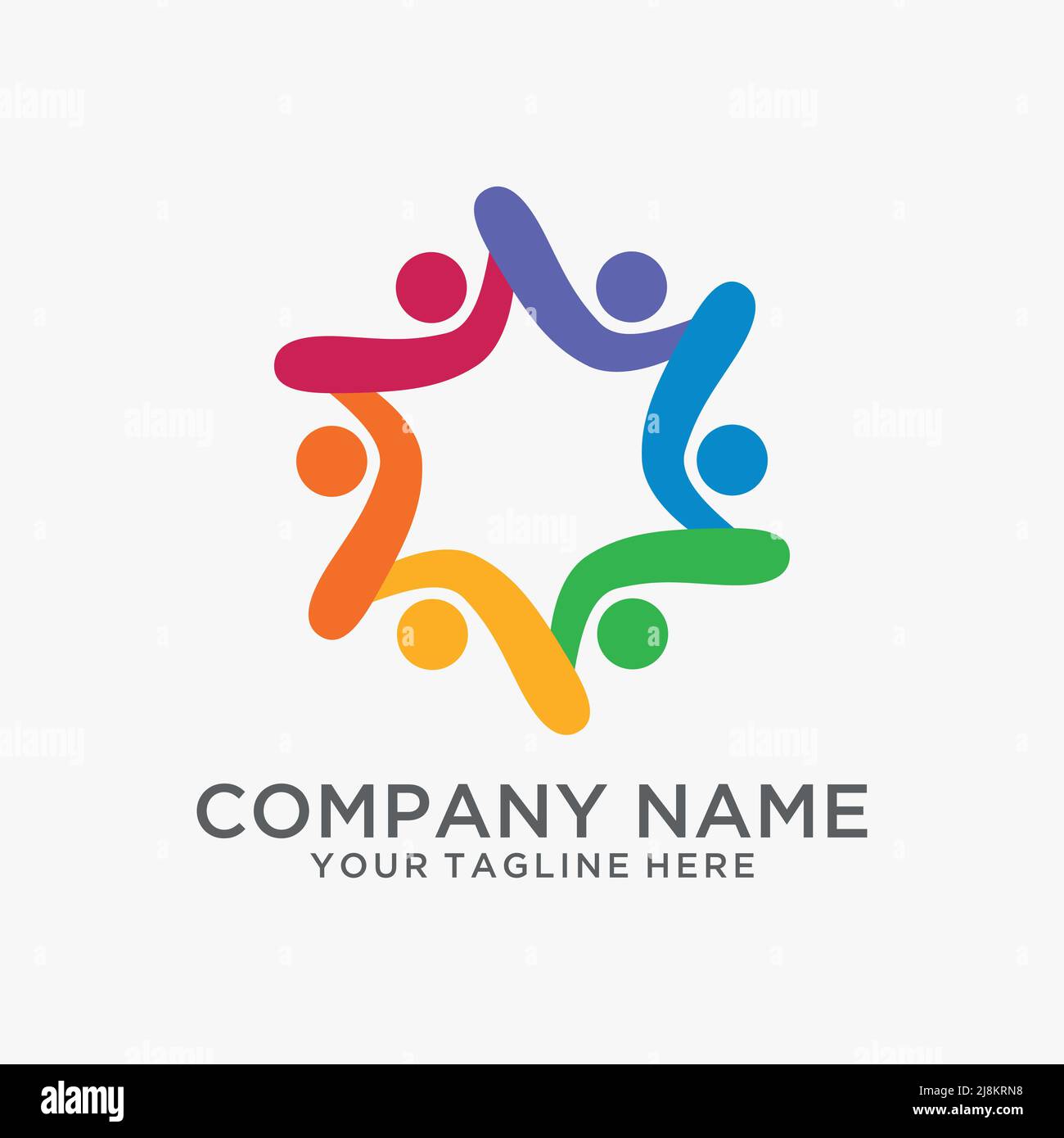 Teamwork group logo design Stock Vector Image & Art - Alamy
