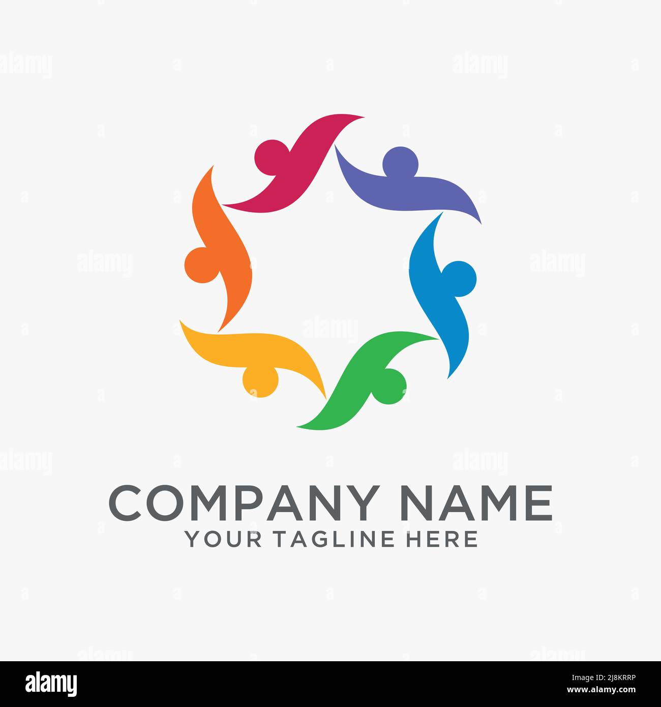 Teamwork group logo design Stock Vector Image & Art - Alamy