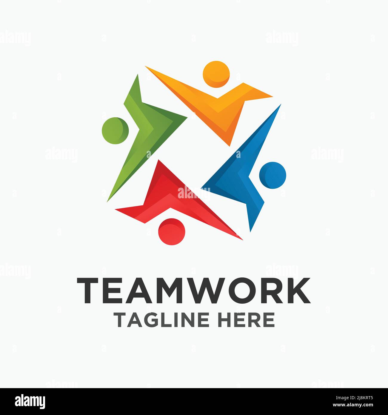 Teamwork logo design Stock Vector Image & Art - Alamy
