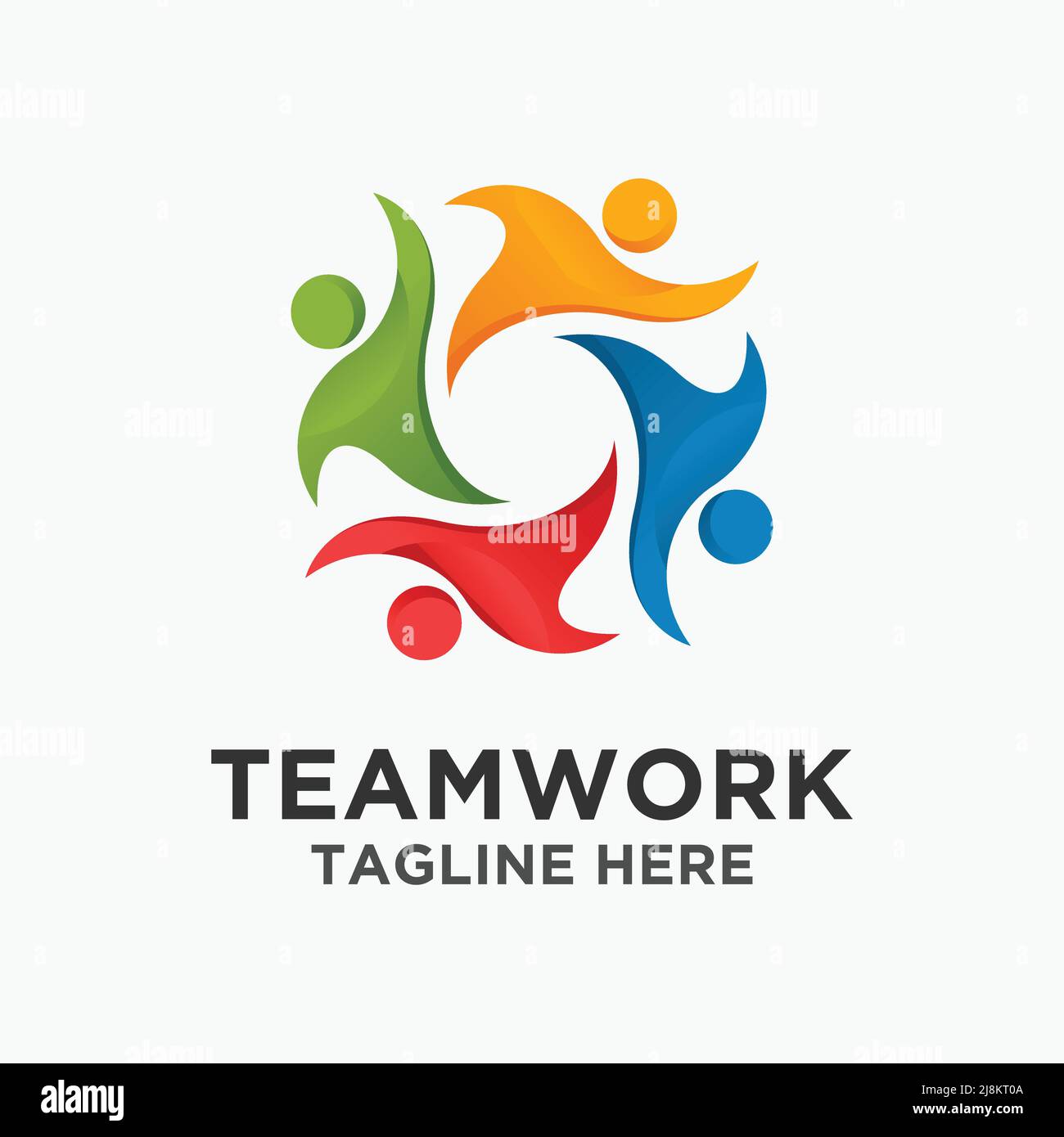 Teamwork logo design Stock Vector Image & Art - Alamy