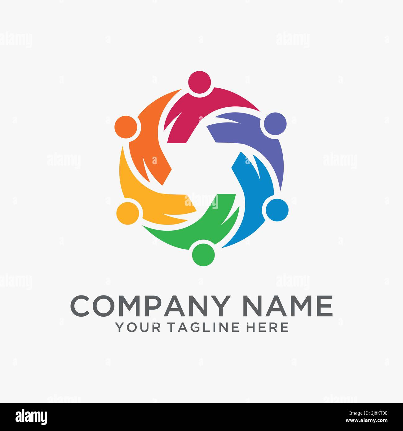 Teamwork group logo design Stock Vector Image & Art - Alamy