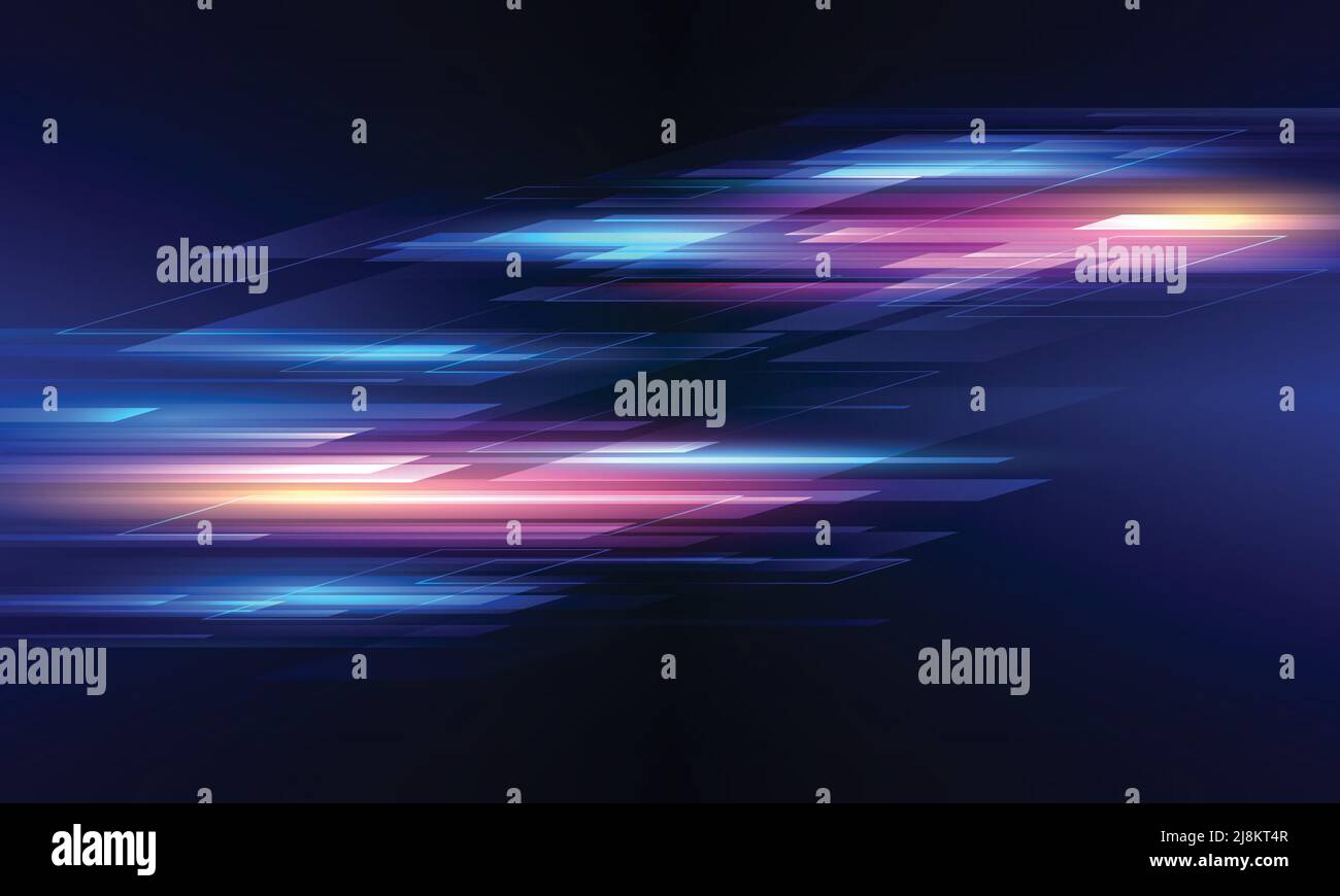 Modern abstract high-speed light effect. Abstract background with beams ...