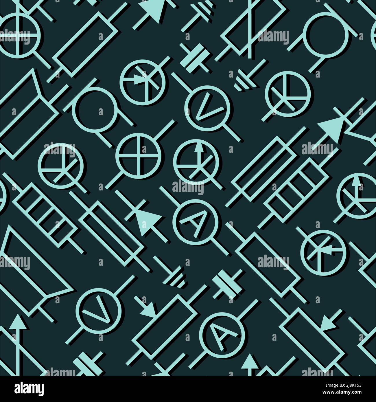 Radio component. Radio electronic circuit. Resistor, transistor, diode ...