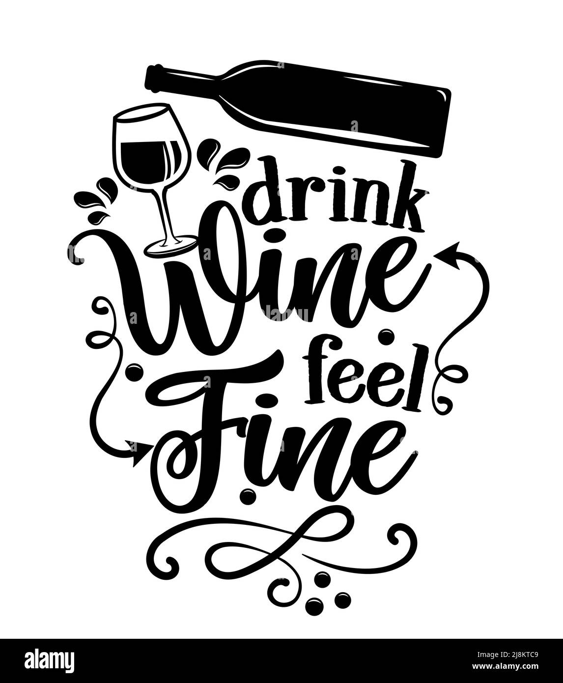 Feel fine feeling fine Stock Vector Images - Alamy