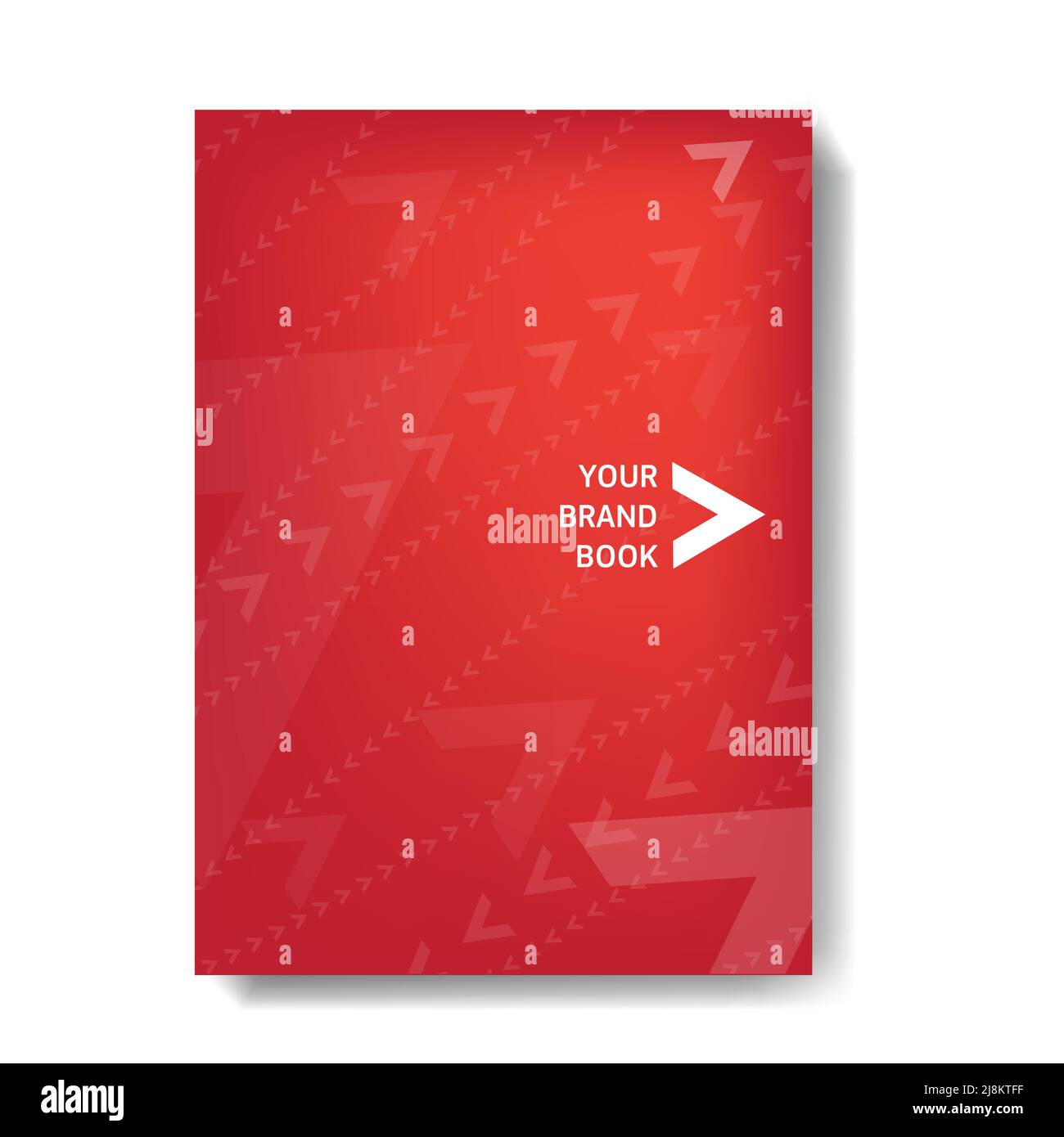 Red brochure cover with triangle sign Stock Vector Image & Art - Alamy
