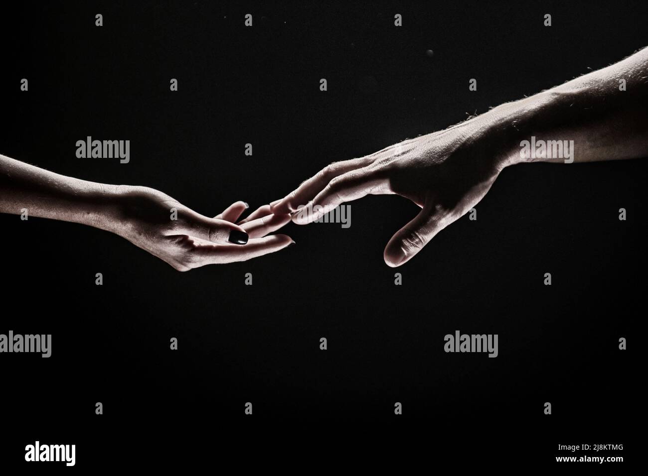 Hands at the time of rescue. Friendly handshake, friends greeting ...