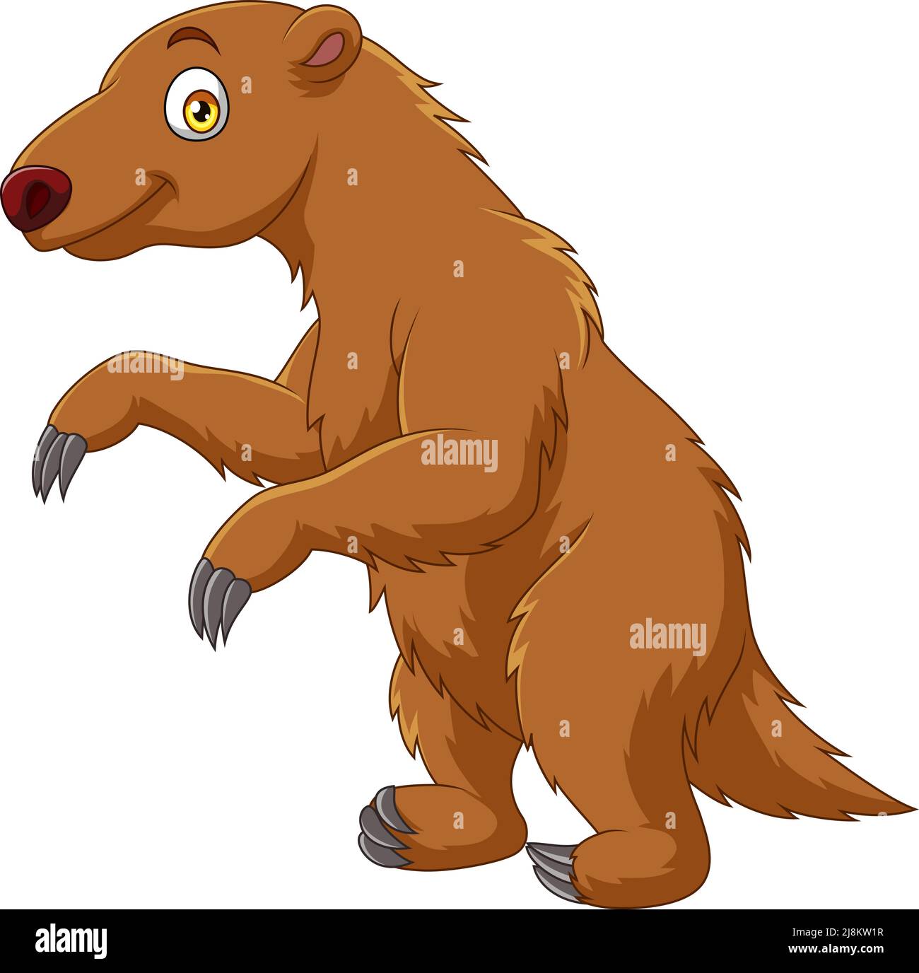 Cartoon giant sloth on white background Stock Vector Image & Art - Alamy