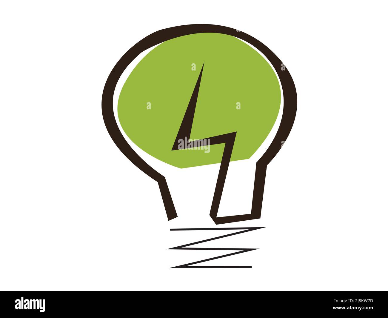 lamp symbol or ideas symbol, flat vectors Stock Photo - Alamy