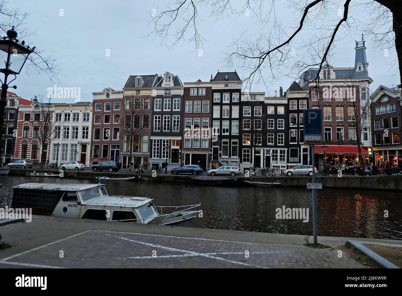 Exterior architecture and building design at Prinsengracht (Prince's ...