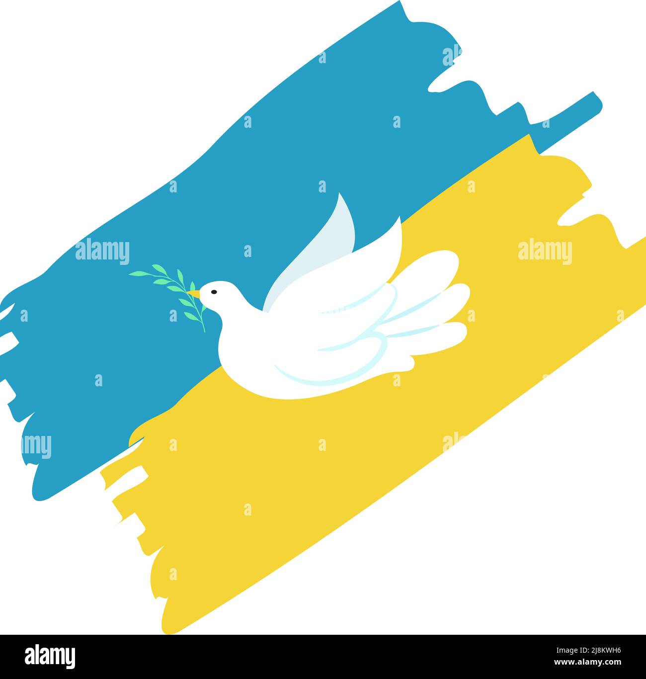 Dove of peace symbol illustration hi-res stock photography and images ...
