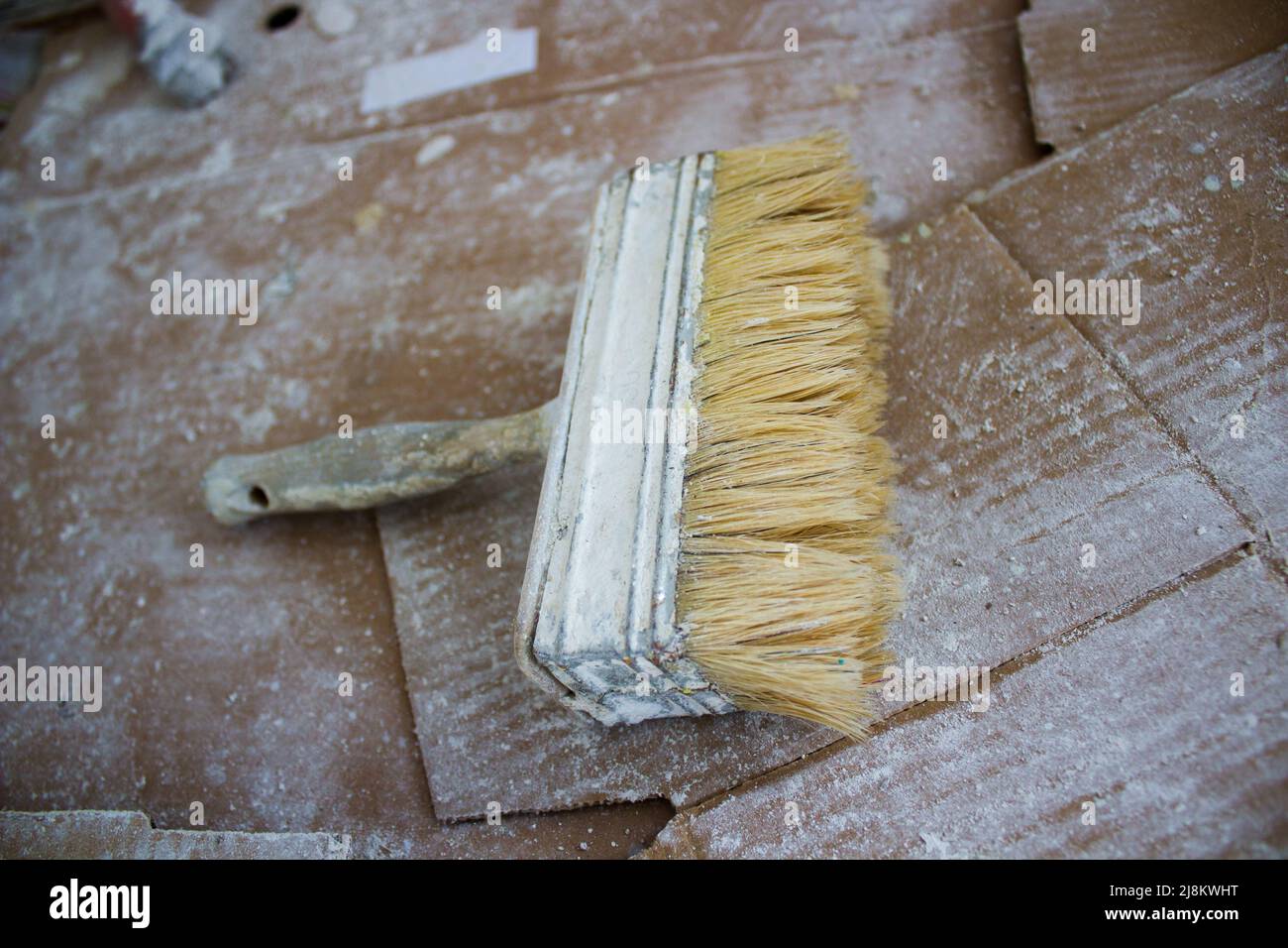 brush building repair Stock Photo - Alamy