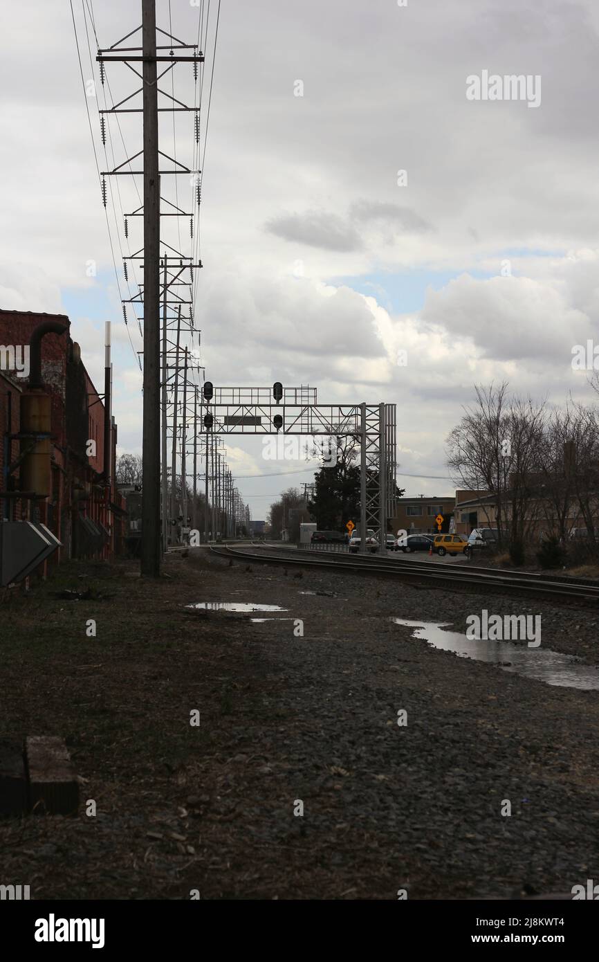 Old railroad corridor hi-res stock photography and images - Alamy