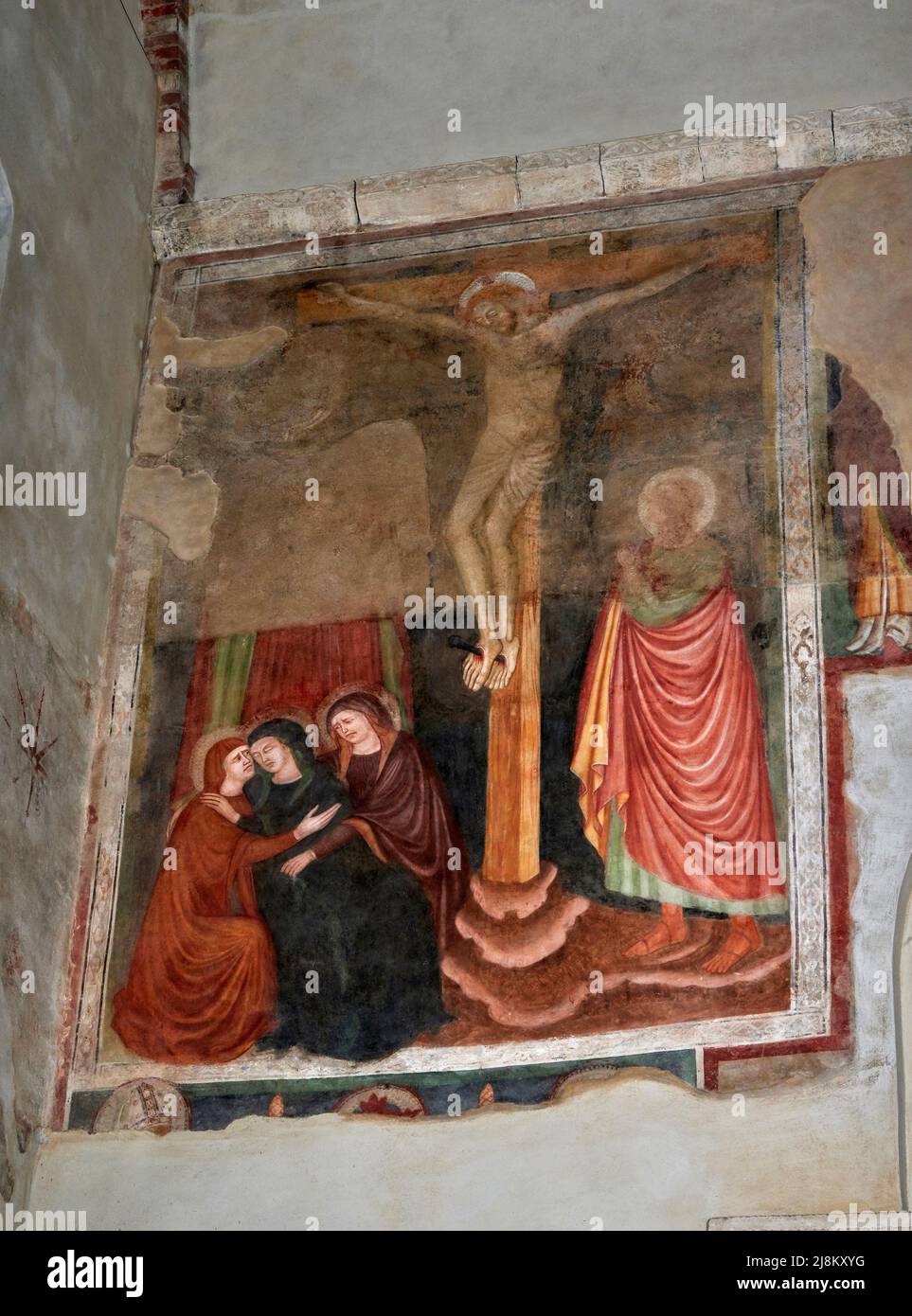 Crocifissione - affresco - pittore lombardo del XIV secolo - Milano ...