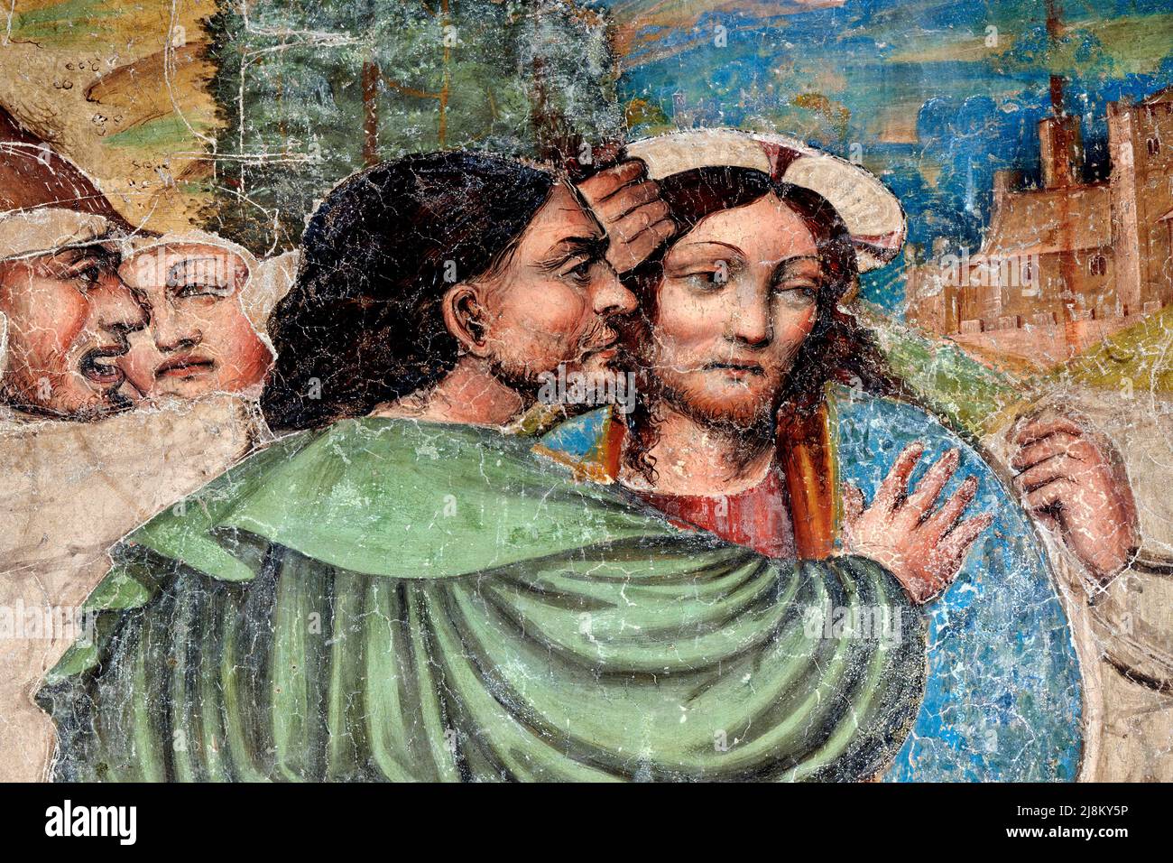 Bacio di Giuda - affresco - pittore lombardo del XV secolo - Milano ...