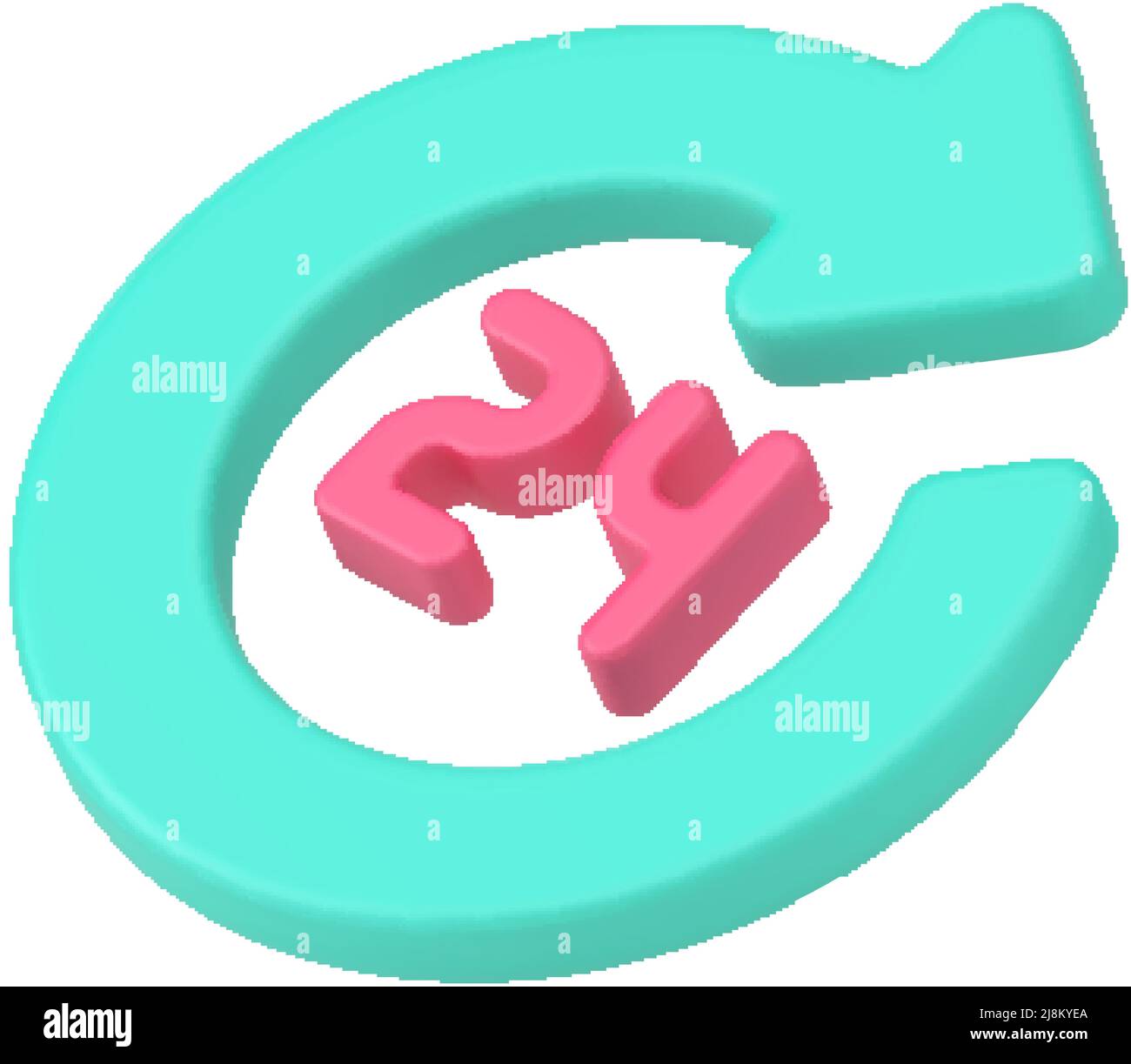 Glossy green circled arrow 24 hours customer support hotline service ...