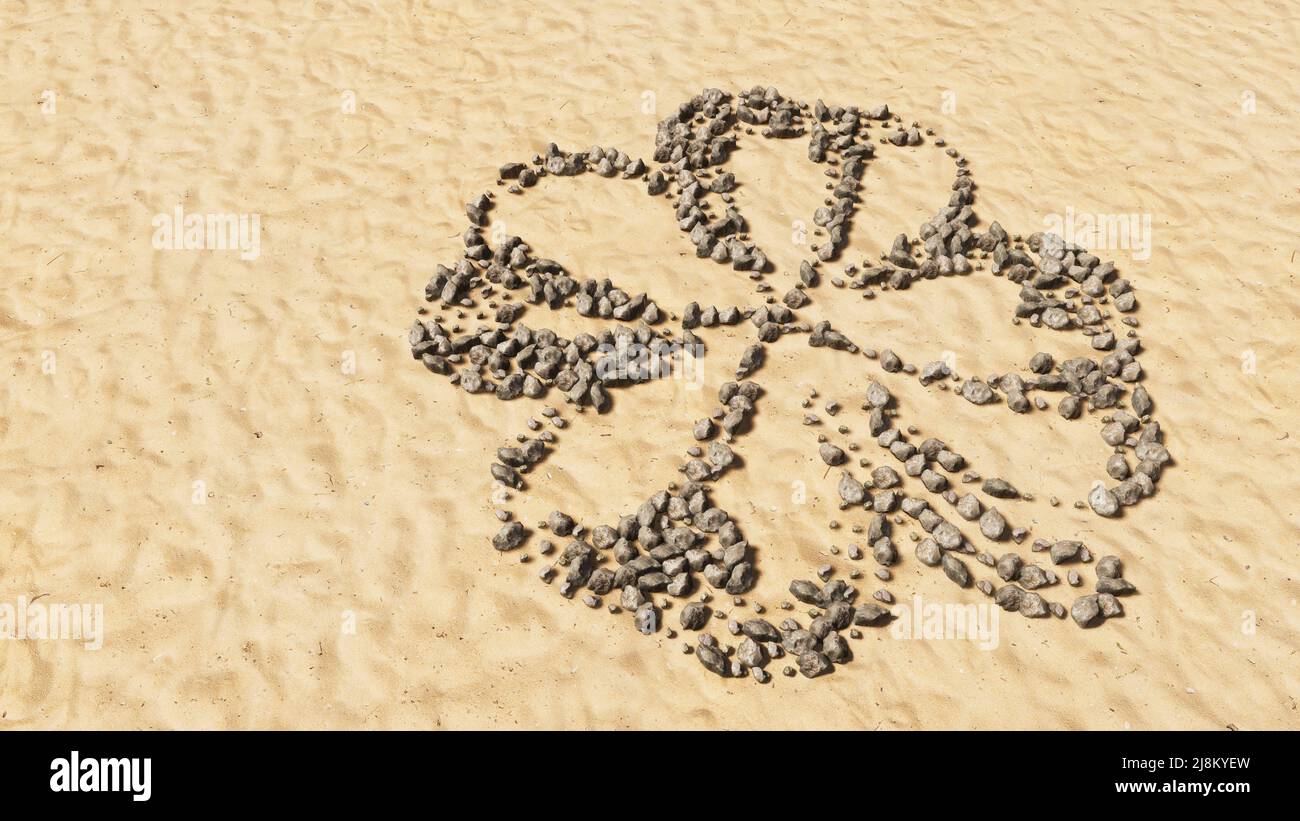 Luck text on beach tropical hi-res stock photography and images - Alamy