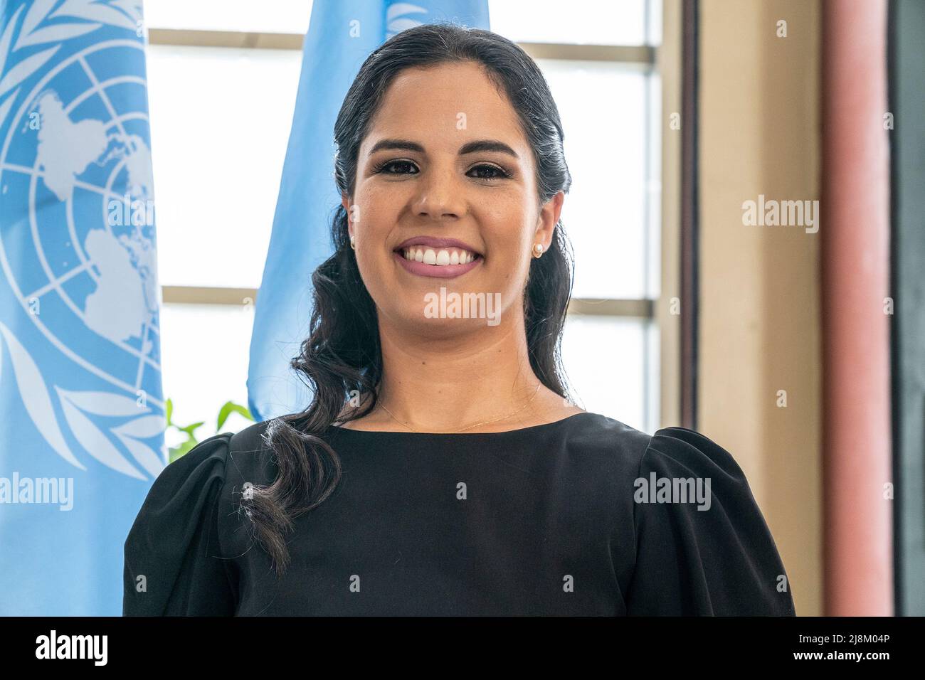 New York, New York, USA. 16th May, 2022. First Lady of El Salvador ...