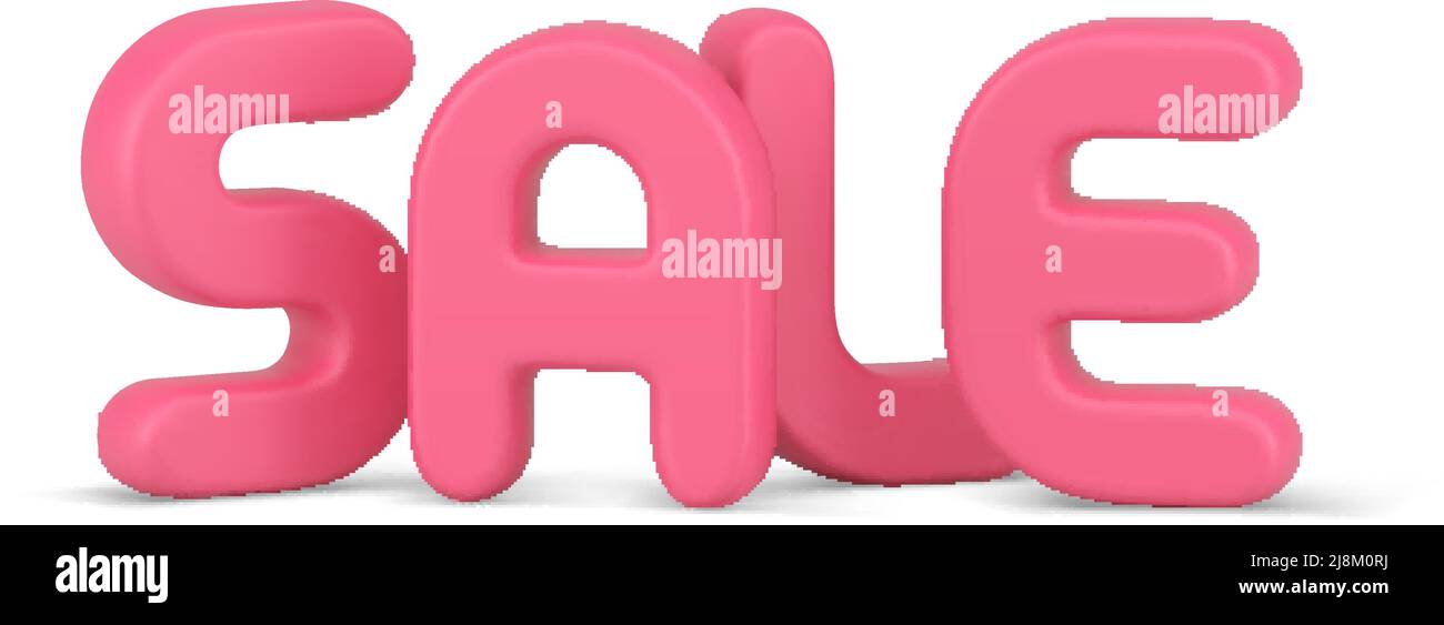 Sale pink displaced font business message shopping retail decorative ...