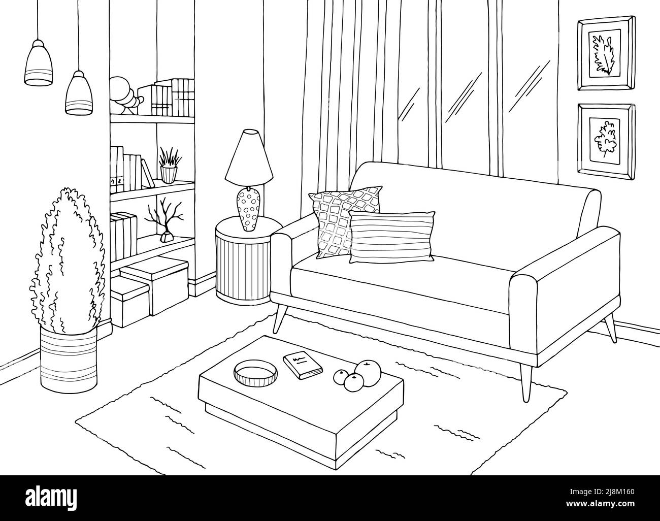 Clean Room Clipart Black And White Renovation Room Home Interior