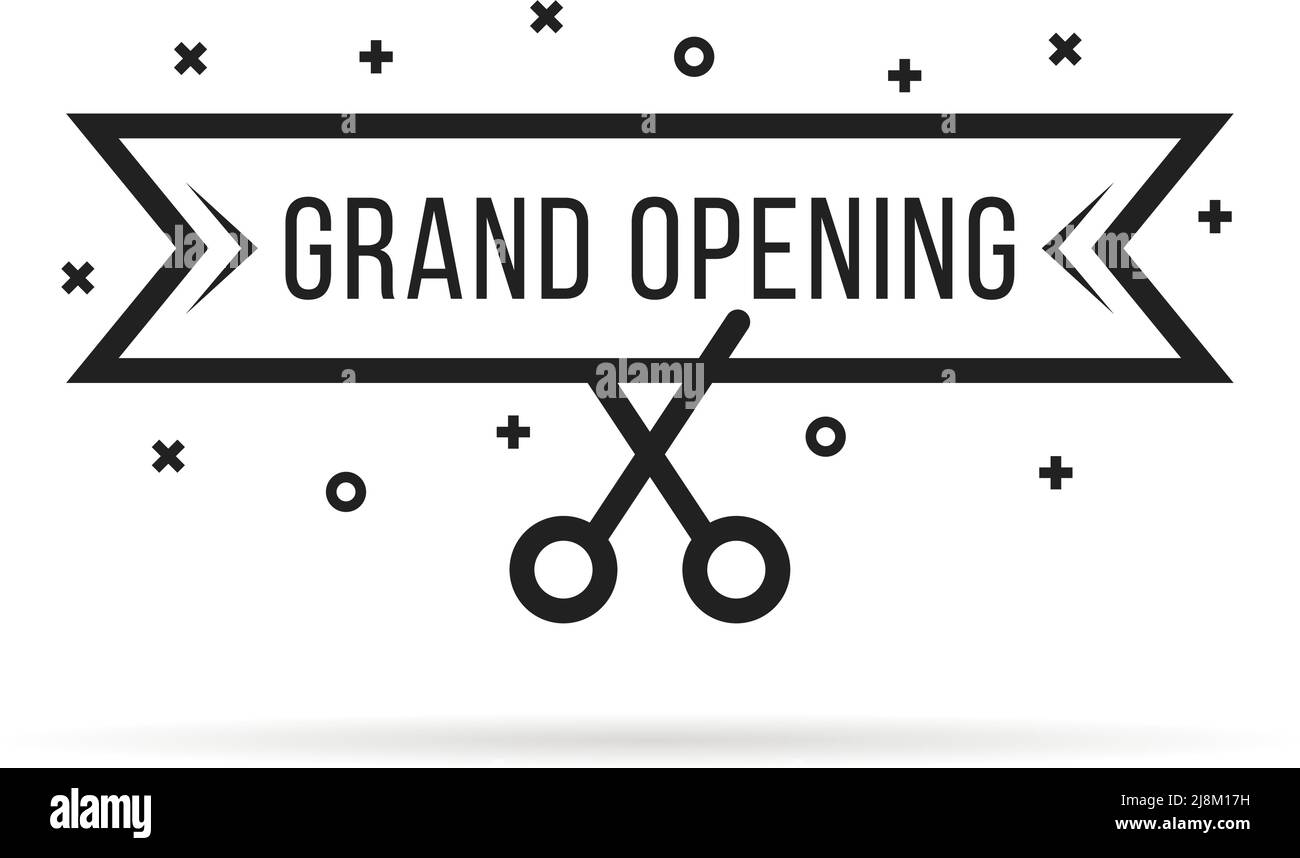 Grand opening inauguration celebration Stock Vector Images - Alamy