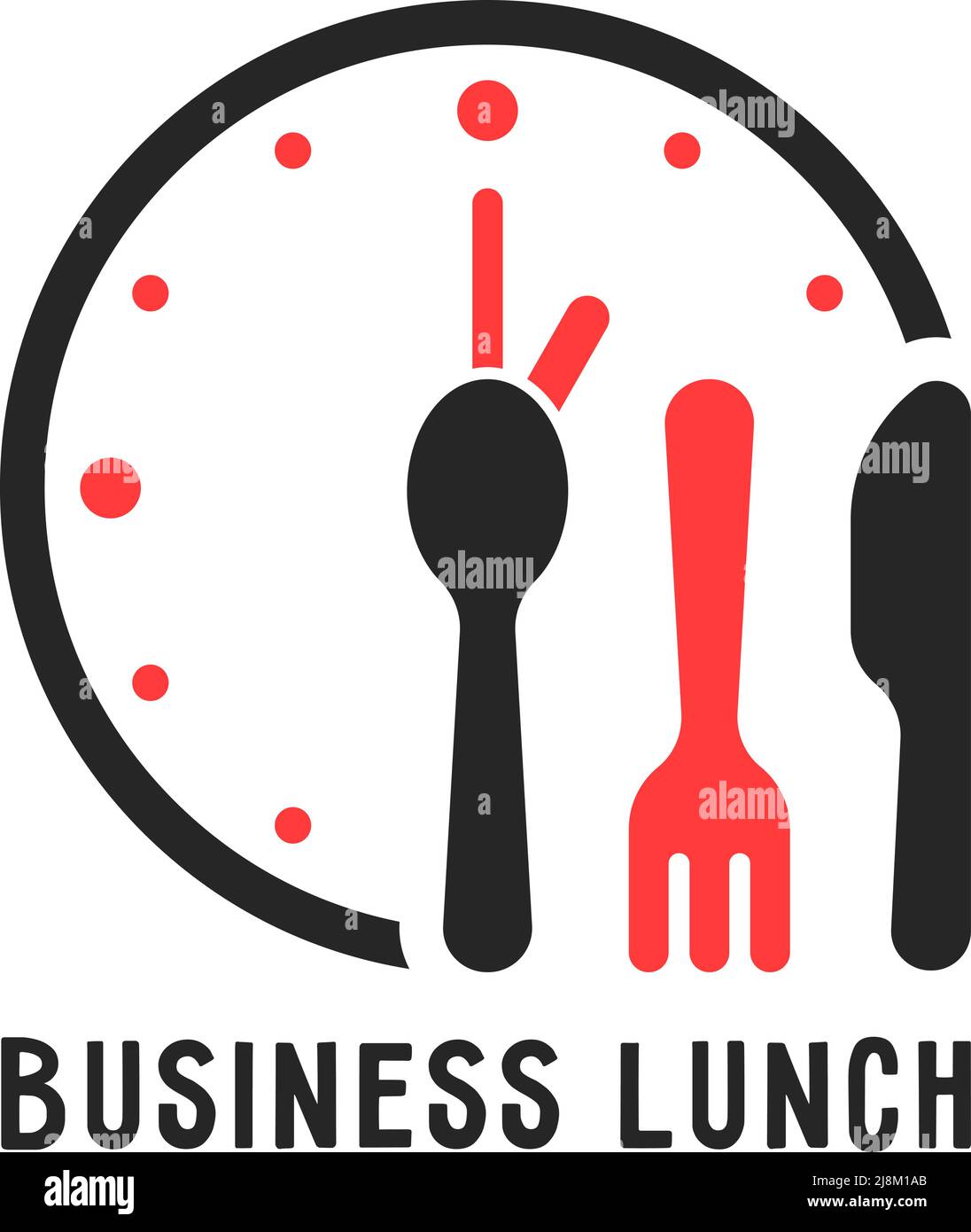 simple cartoon business lunch logo Stock Vector Image & Art - Alamy