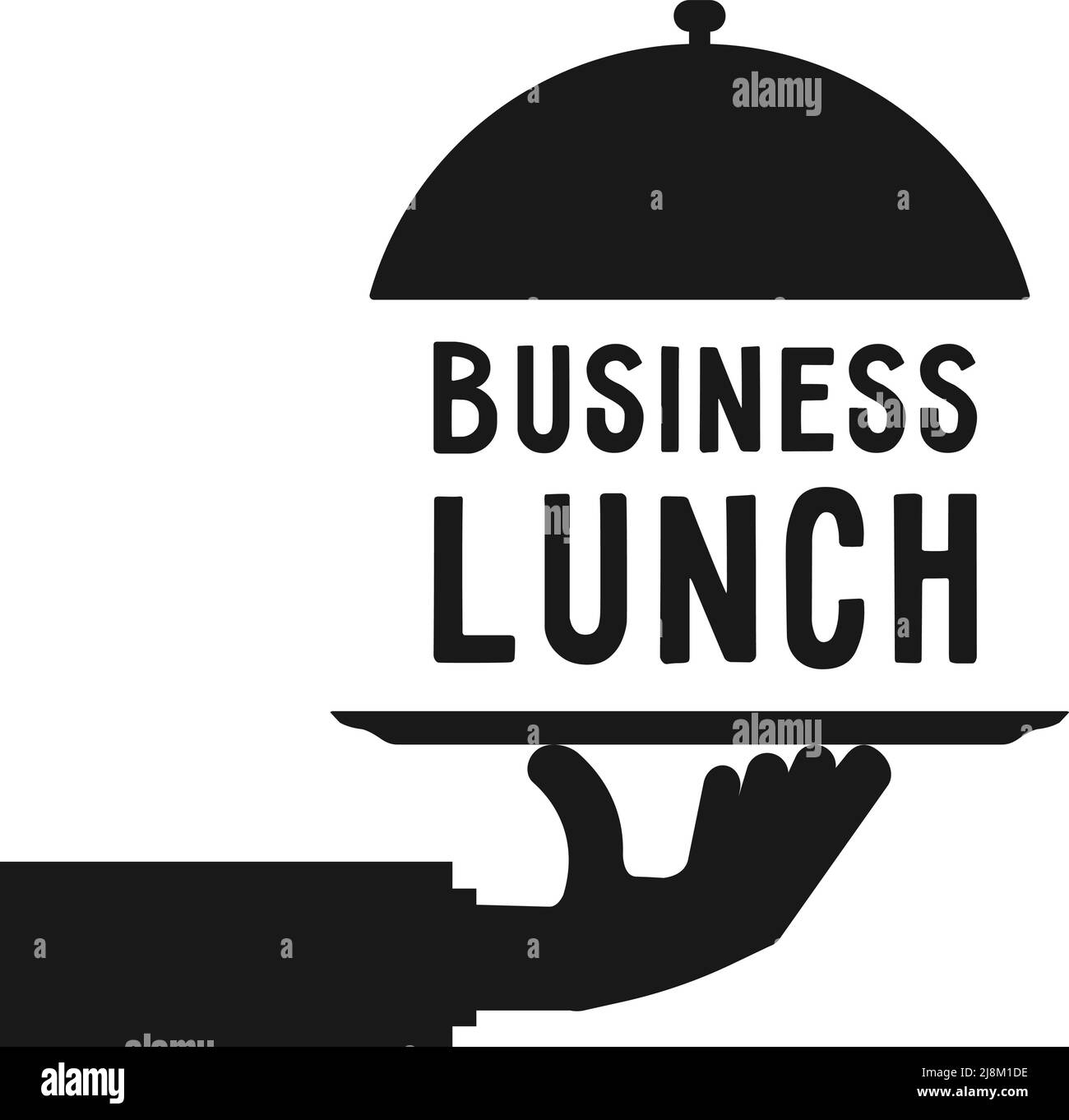 business lunch like black hand serve Stock Vector Image & Art - Alamy