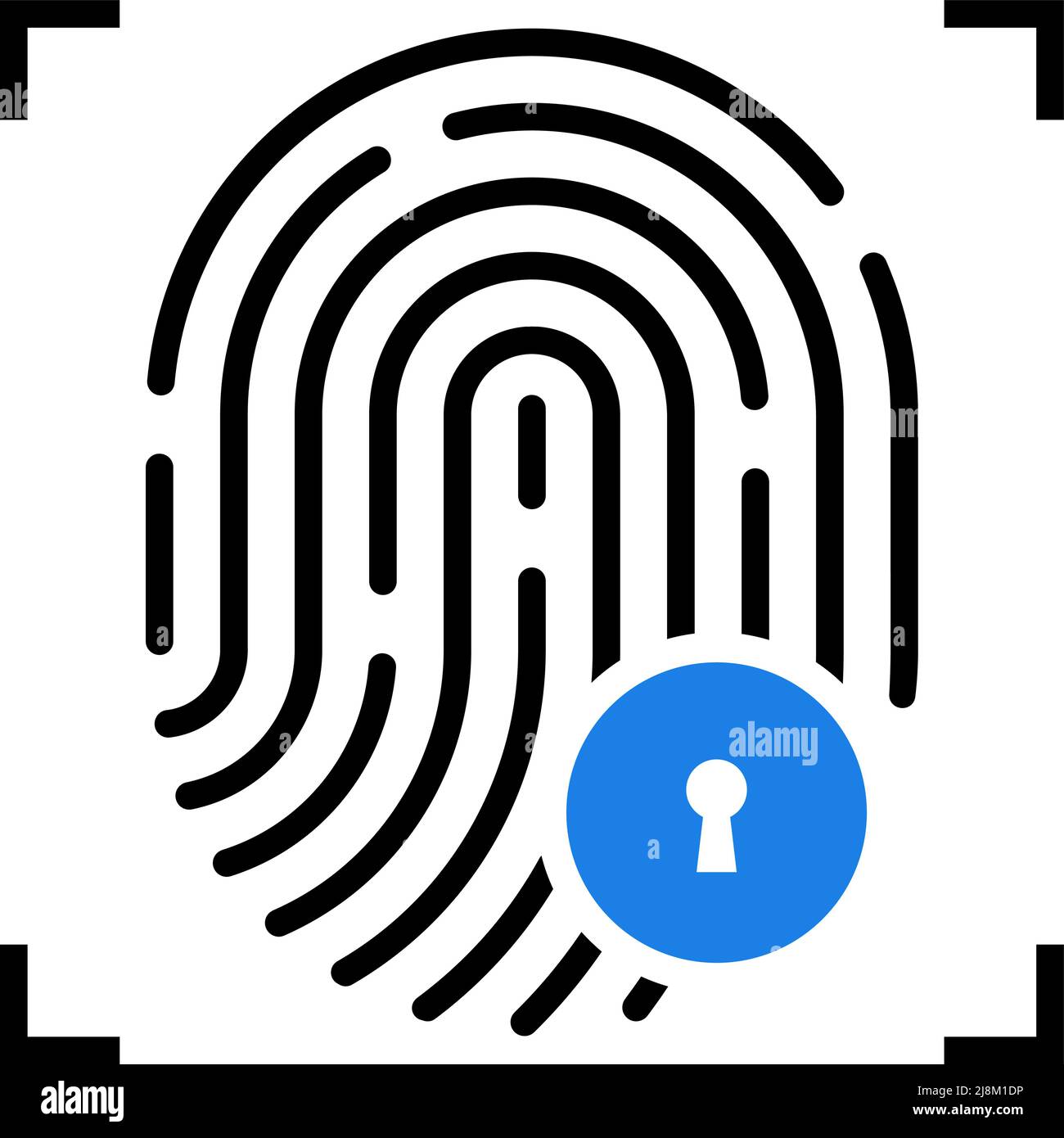 fingerprint icon like security access Stock Vector Image & Art - Alamy