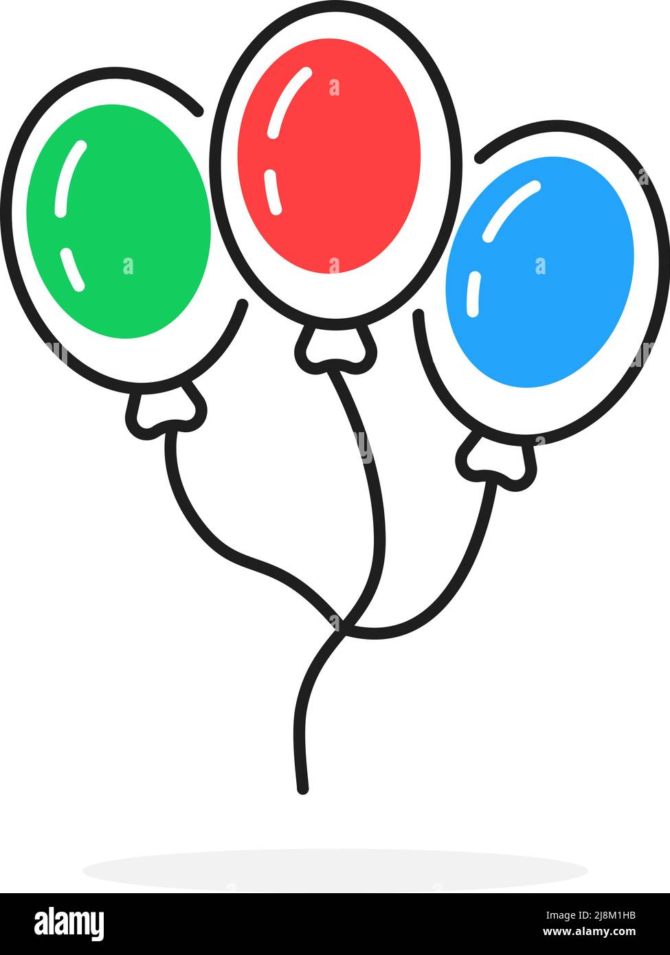 3 birthday baloon hi-res stock photography and images - Alamy