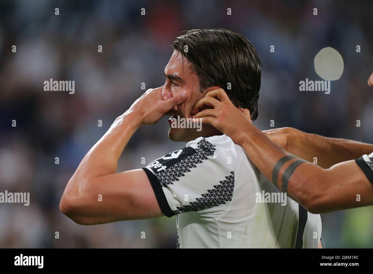 Dusan vlahovic celebrates juventus 2022 hi-res stock photography and ...