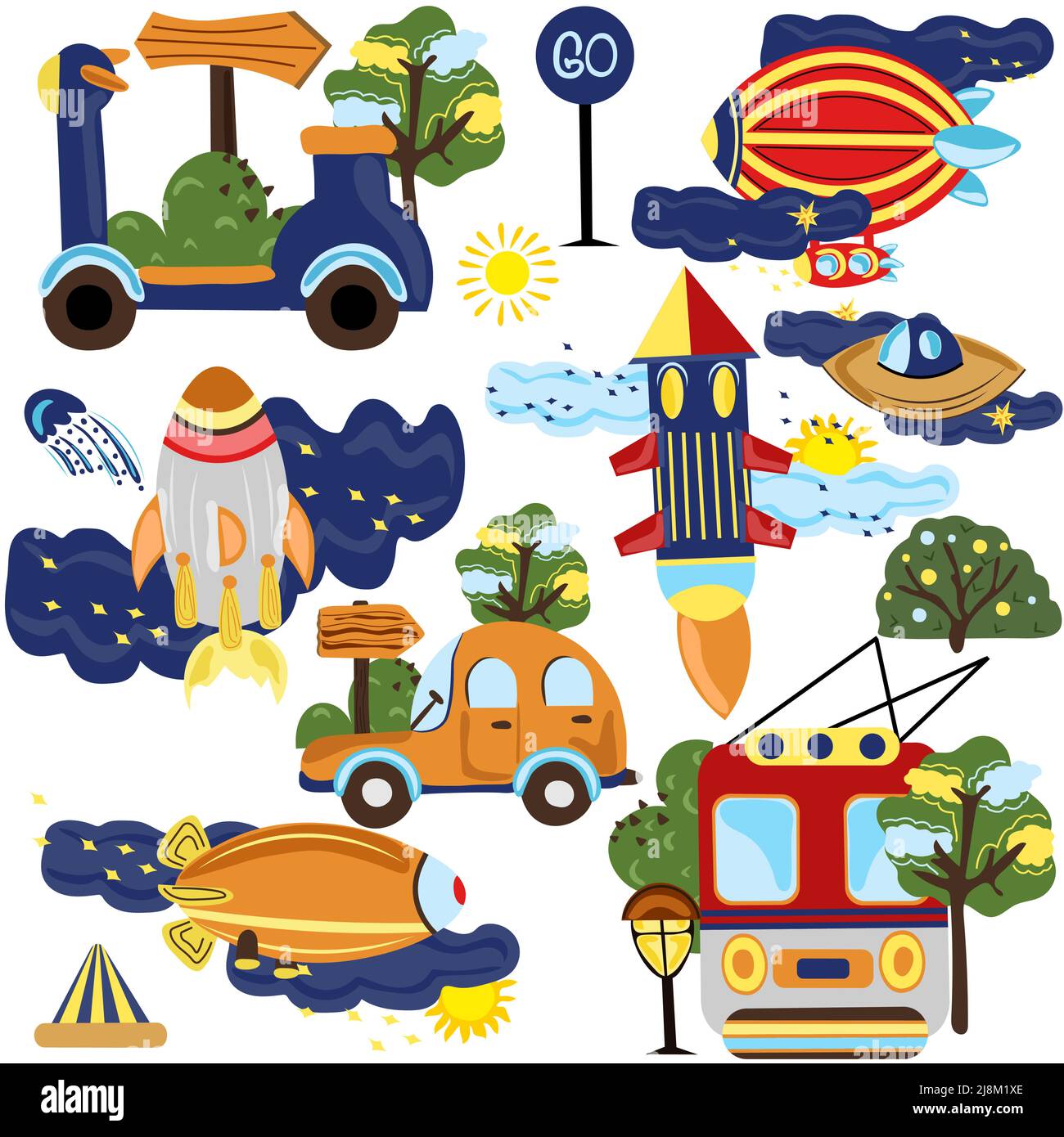 Rocket types Stock Vector Images - Alamy