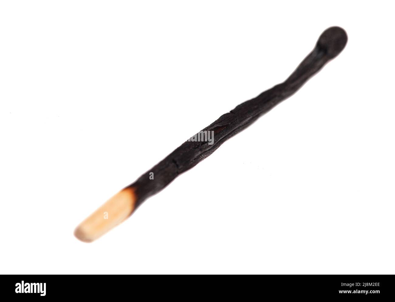 Burnt match isolated on white background Stock Photo - Alamy