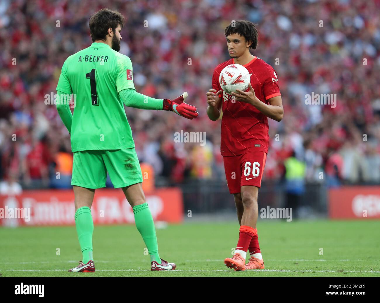 ALISSON BECKER, TRENT ALEXANDER-ARNOLD, CHELSEA V LIVERPOOL, 2022 Stock ...