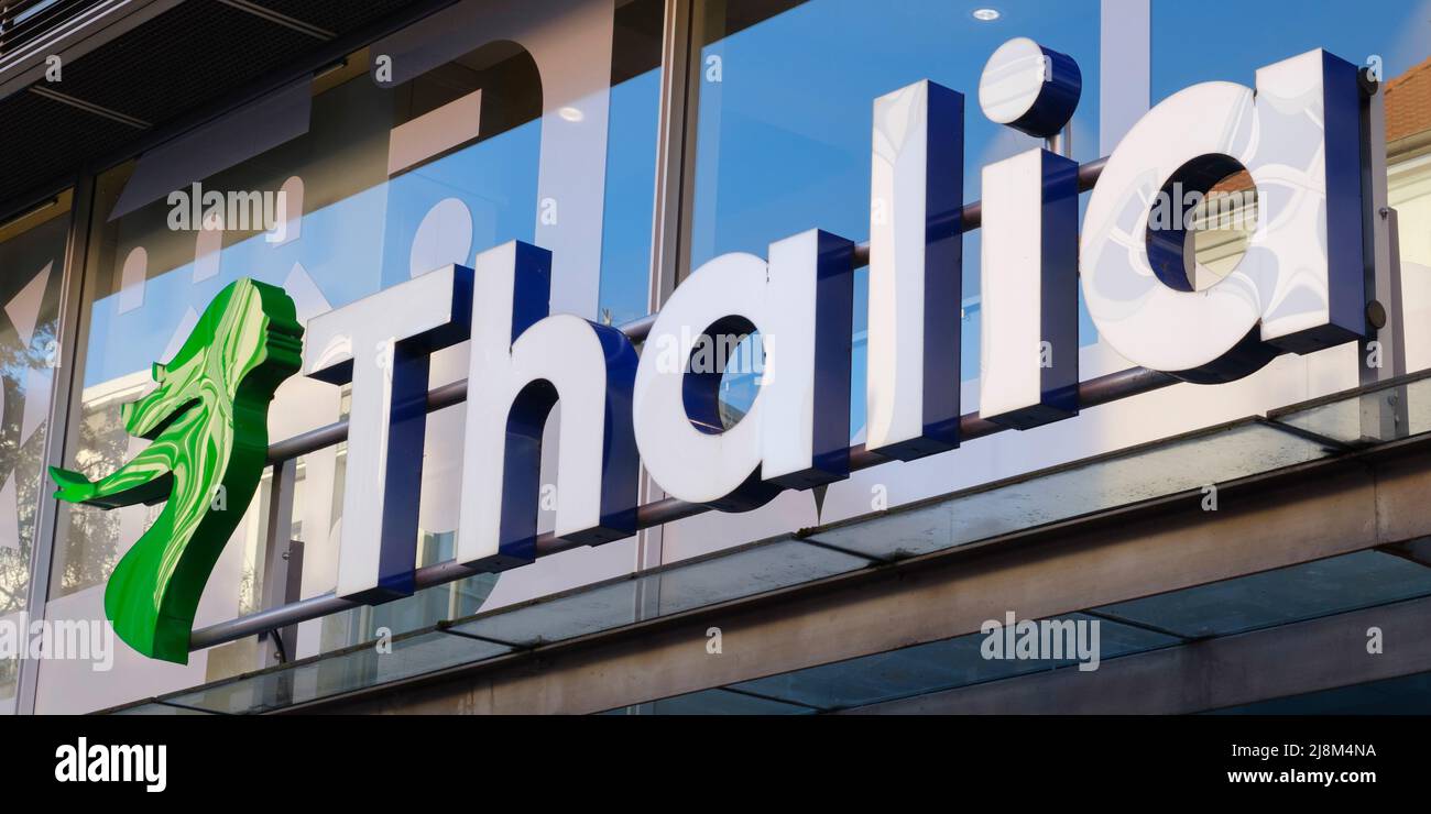 Sign and Logo of Thalia Stock Photo - Alamy