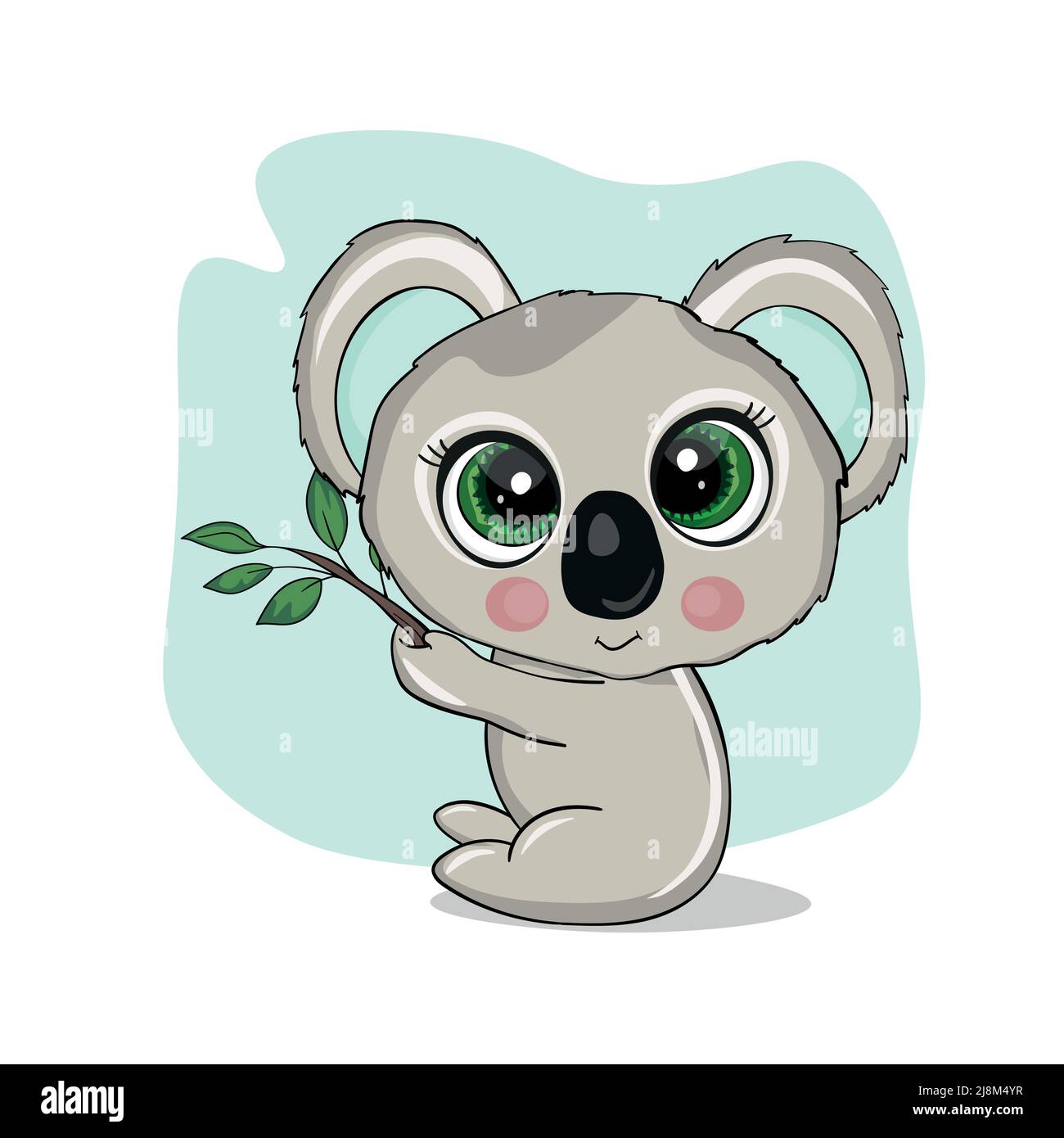 Cute panda baby isolated on white background. Funny australian animals ...