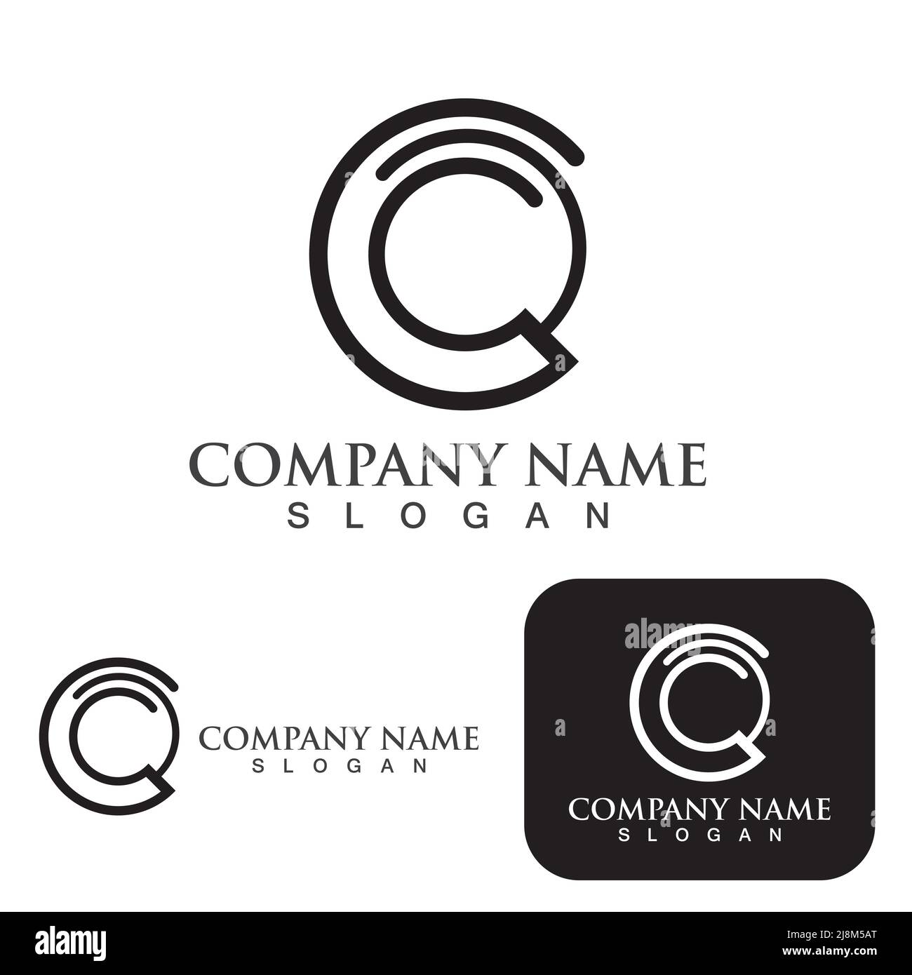 C Circle ring logo Template vector icon design Stock Vector Image & Art ...