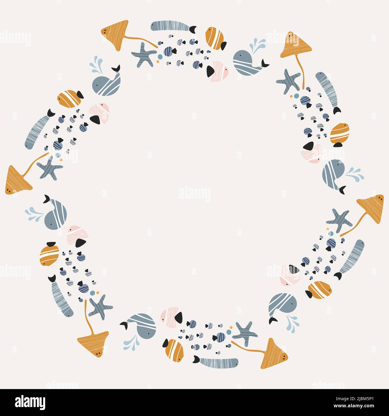 Marine life sea world fish Stock Vector Images - Alamy