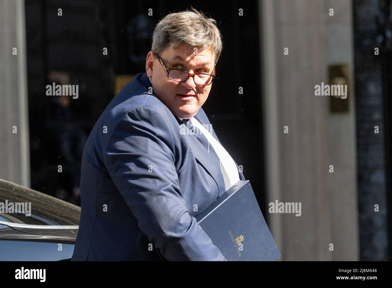 London, UK. 17th May, 2022. Kit Malthouse, Justice Minister, arrives at ...