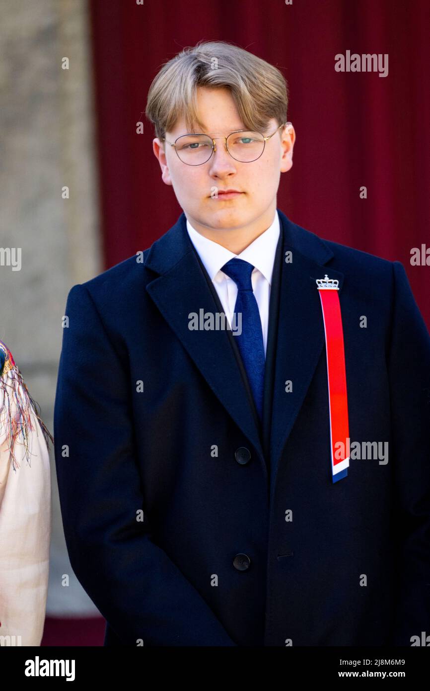 Prince Sverre Magnus during the celebrations of the National Day at the ...