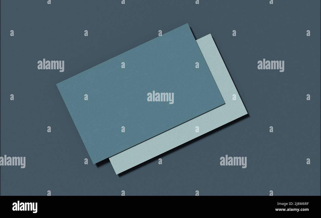 3D rendering of a business card mockup Stock Photo - Alamy