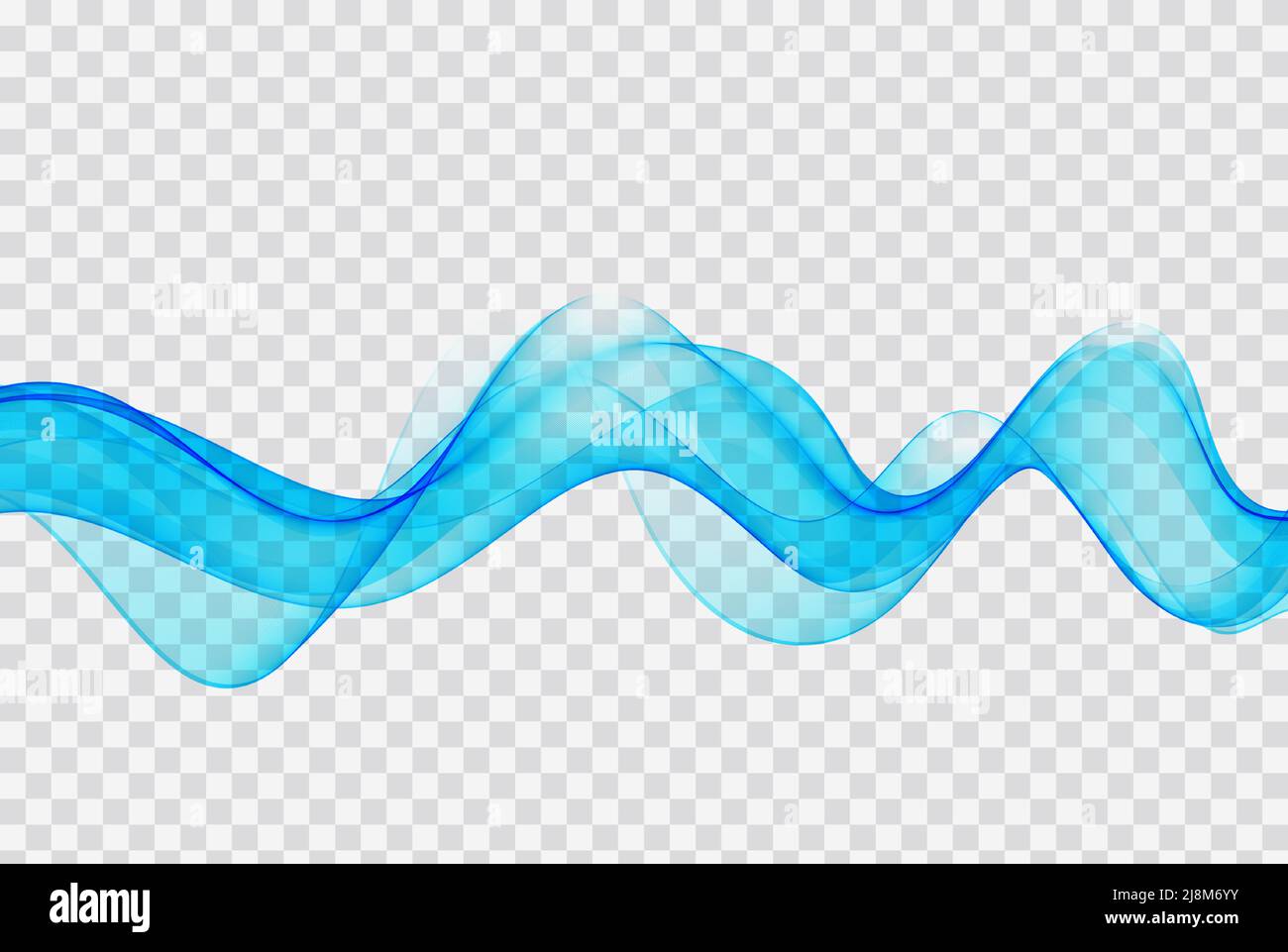 Blue wavy smoky wave flow Design vector element Stock Vector Image ...