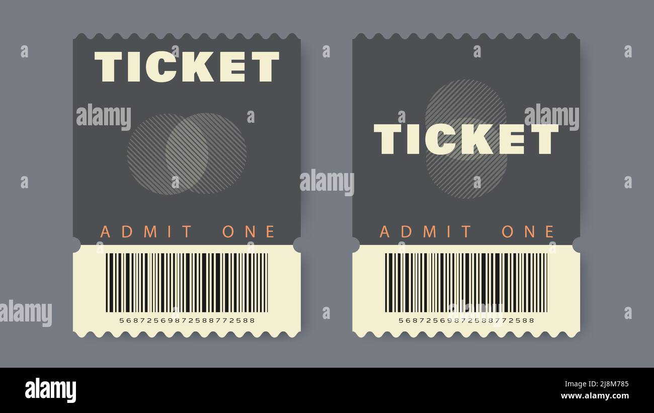 Classic party ticket for cinema, theater, circus and other events ...