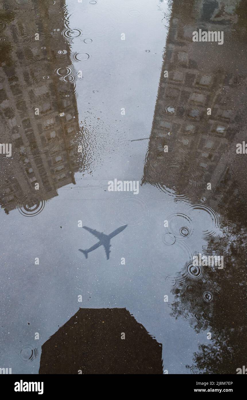 Reflection on a plane surface hi-res stock photography and images - Alamy