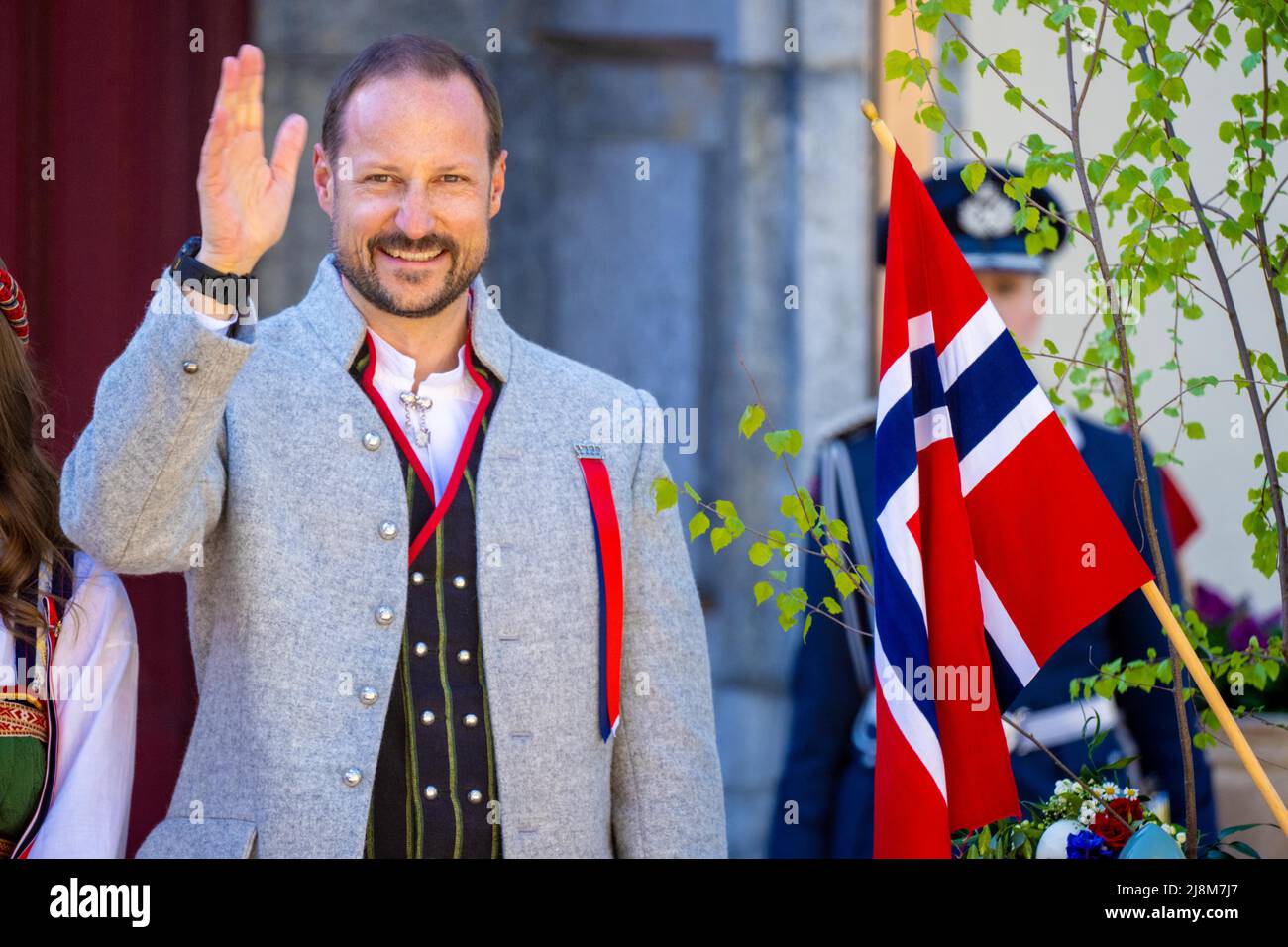 Crown Prince Haakon during the celebrations of the National Day at the ...