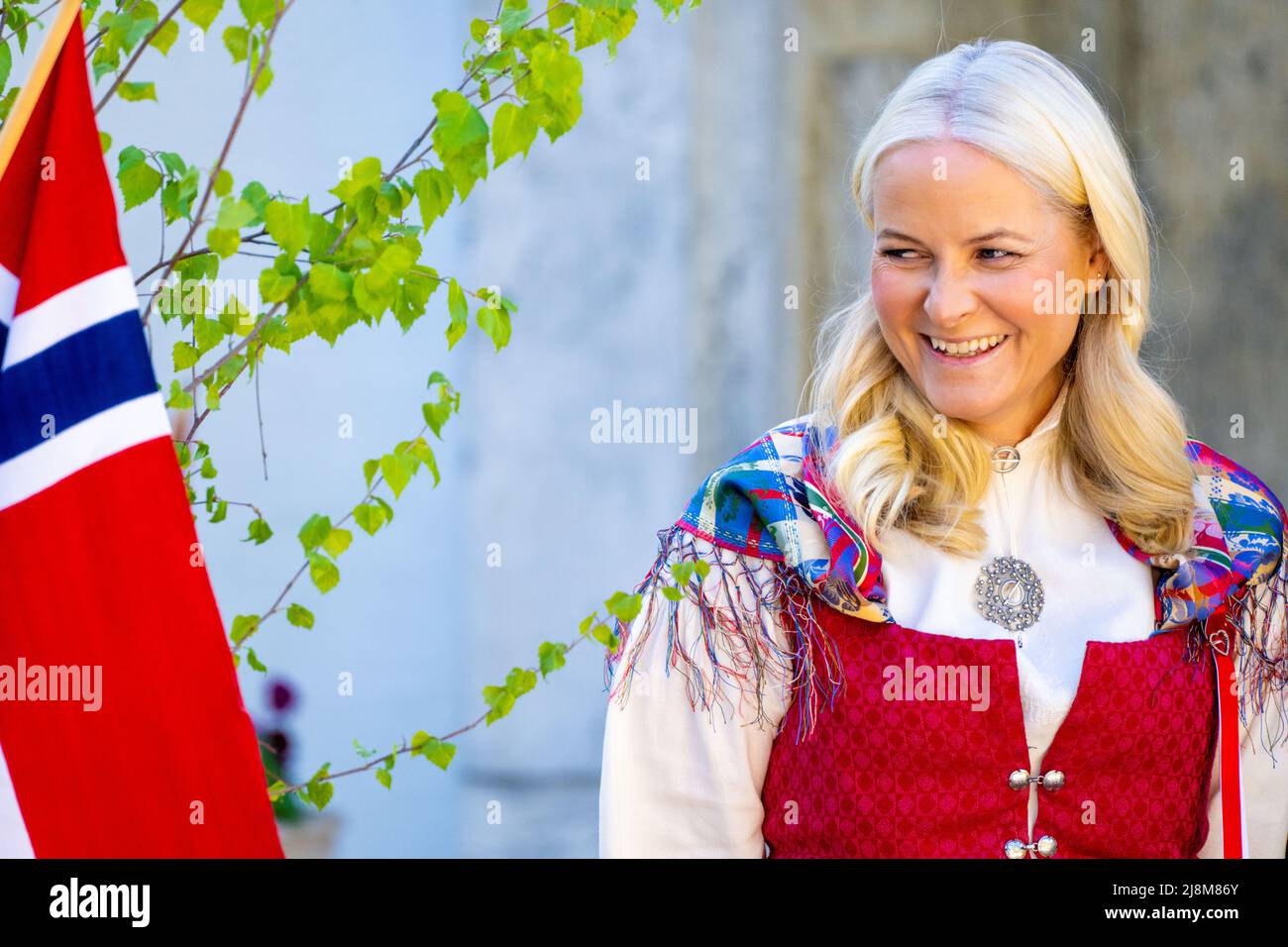 Crown Princess Mette-Marit during the celebrations of the National Day ...