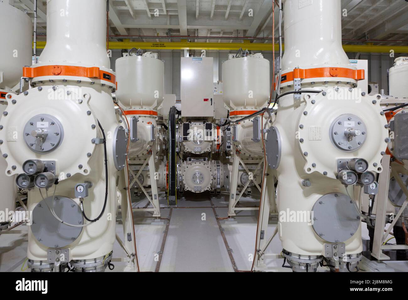 Cadiz, Spain. 25th Apr, 2022. 155 kV AC gas-insulated switchgear (GIS ...