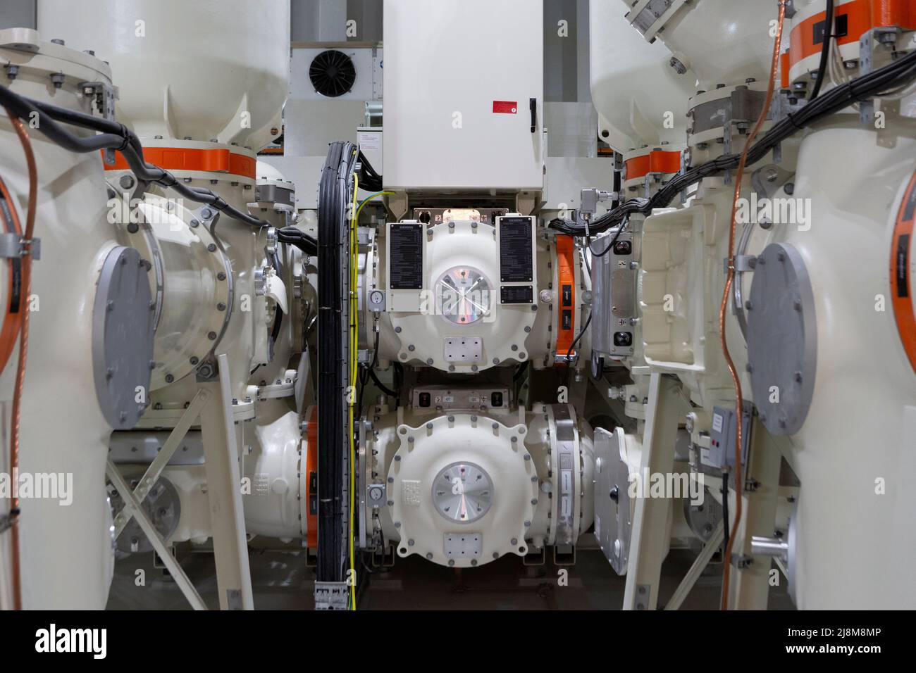 Cadiz, Spain. 25th Apr, 2022. 155 kV AC gas-insulated switchgear (GIS ...