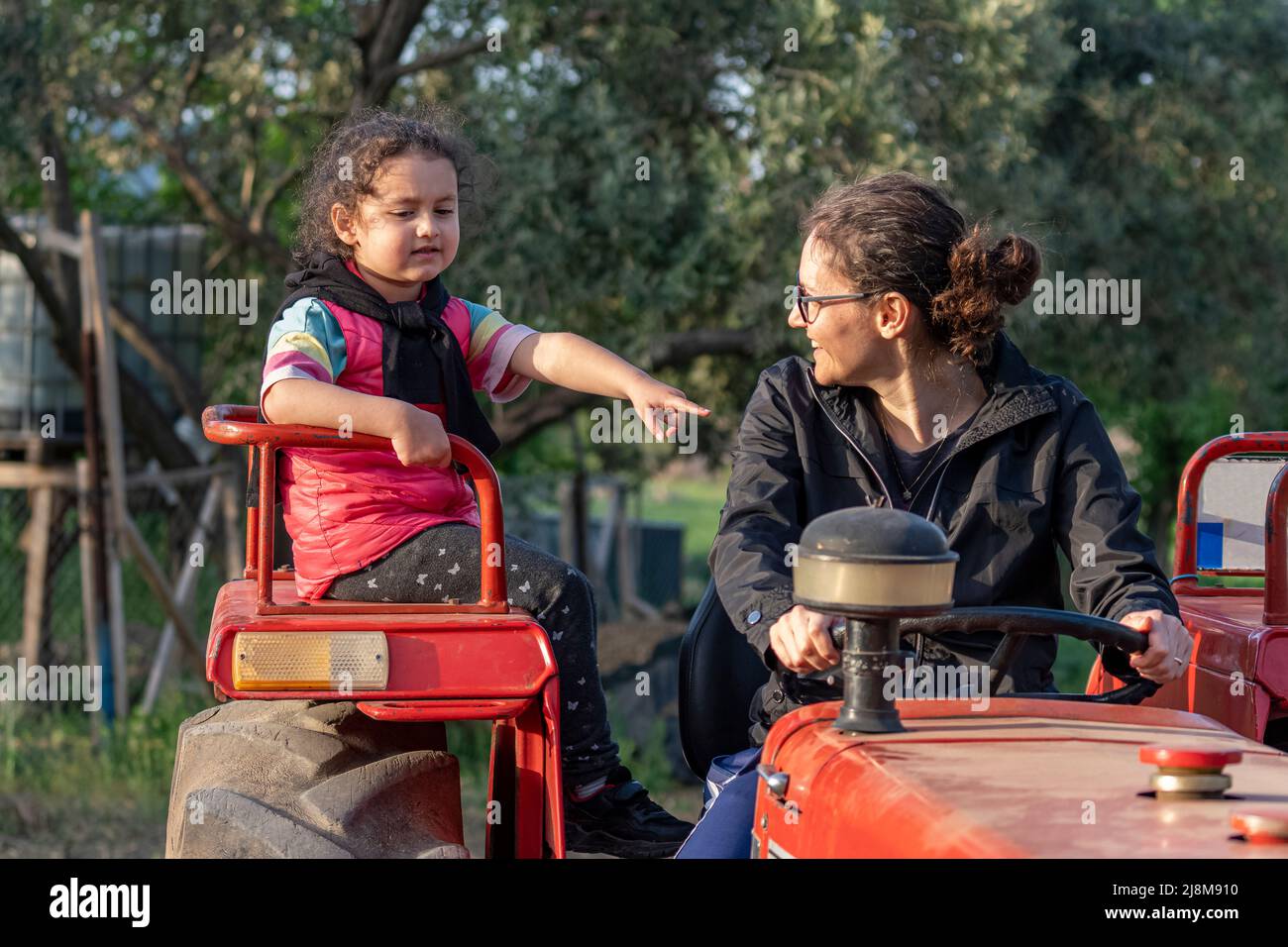 Little red tractor hi-res stock photography and images - Alamy