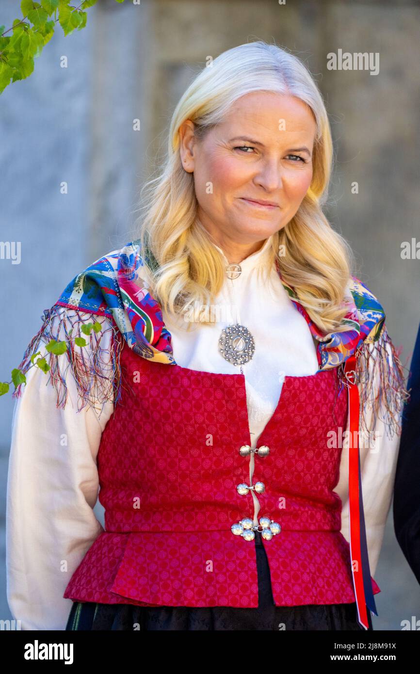 Crown Princess Mette-Marit during the celebrations of the National Day ...