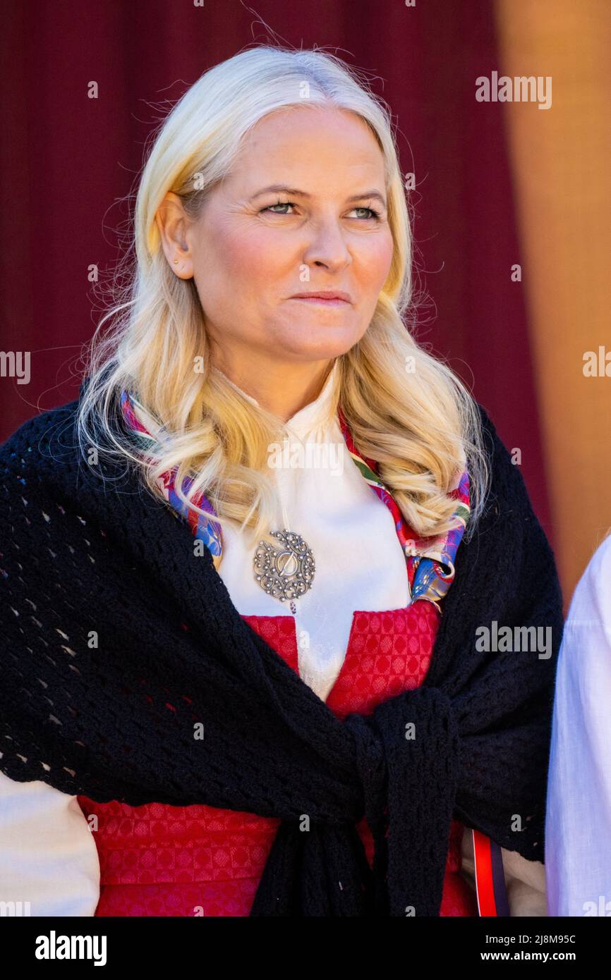 Crown Princess Mette-Marit during the celebrations of the National Day ...